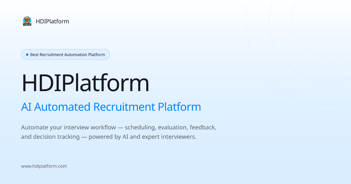 HDIPlatform: AI Automated Recruitment Platform